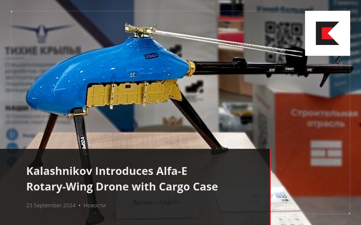 Kalashnikov Introduces Alfa-E Rotary-Wing Drone with Cargo Case