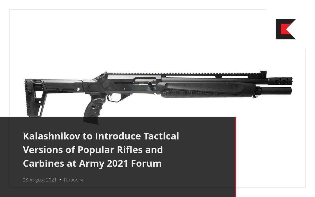 Kalashnikov to Introduce Tactical Versions of Popular Rifles and ...