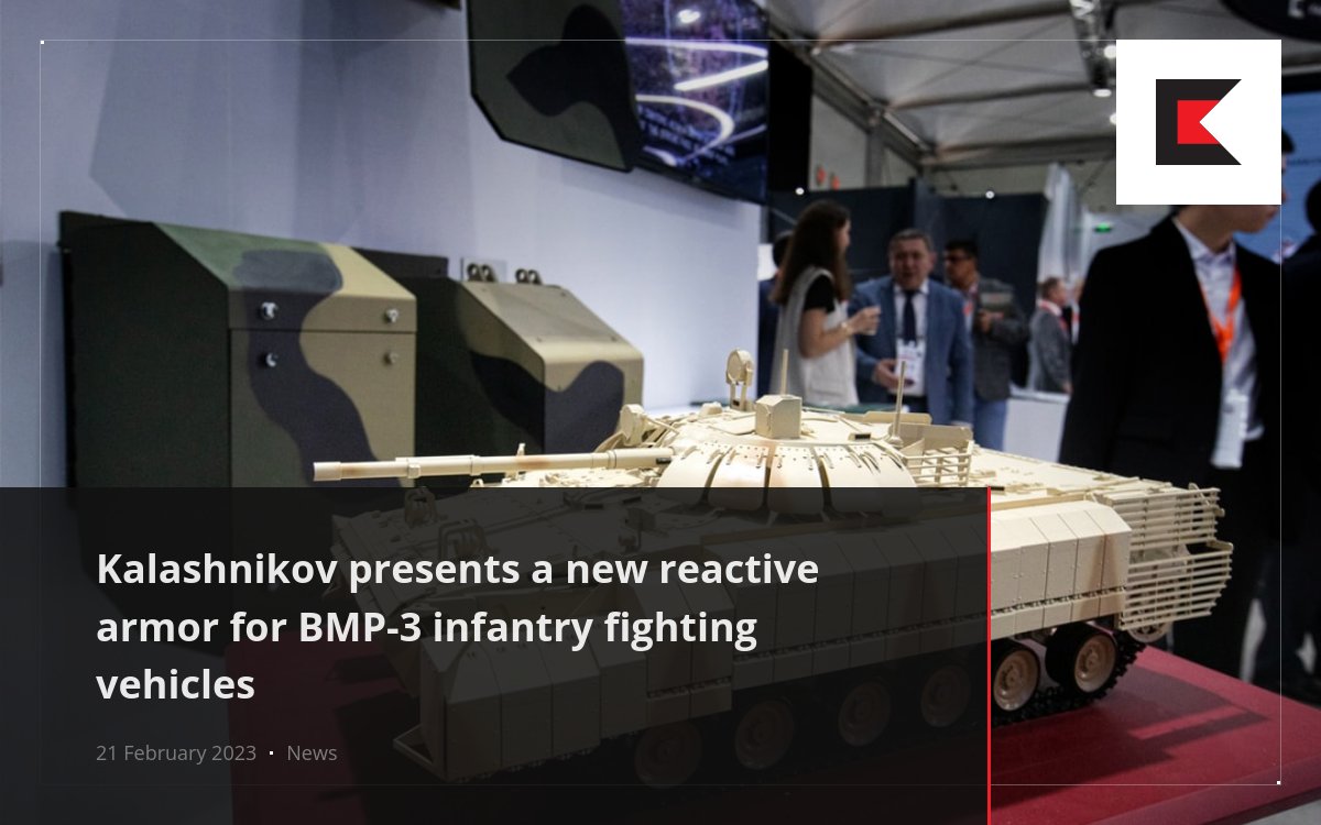Kalashnikov presents a new reactive armor for BMP-3 infantry fighting ...