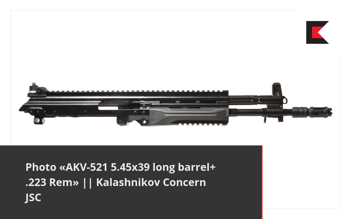 Photo «AKV-521 5.45x39 long barrel + .223 Rem» || Kalashnikov Concern JSC