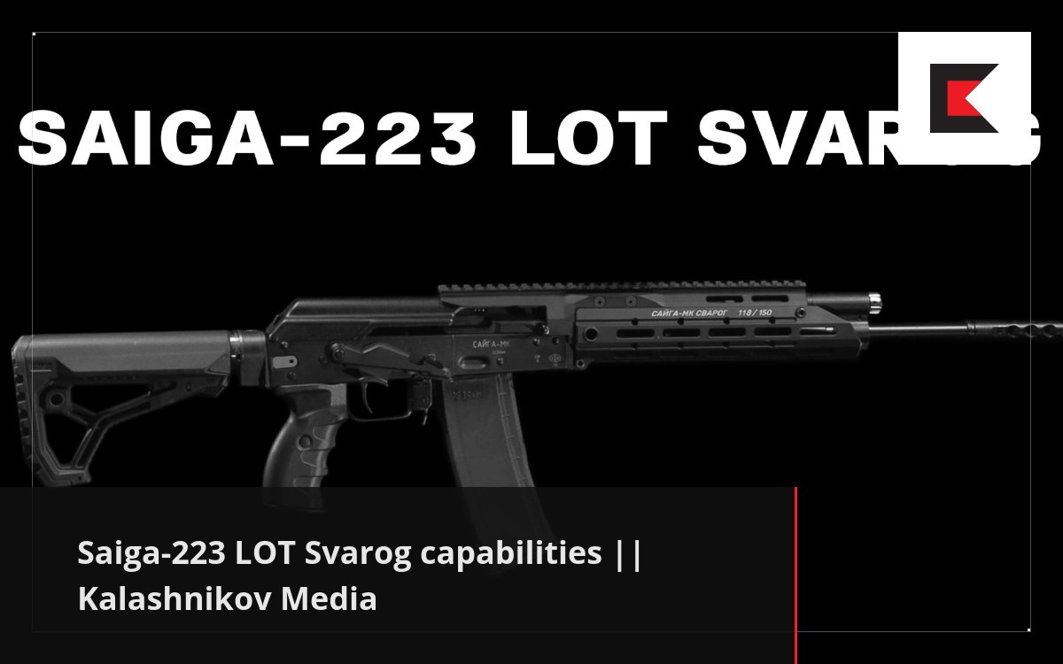 Saiga-223 LOT Svarog capabilities || Kalashnikov Media