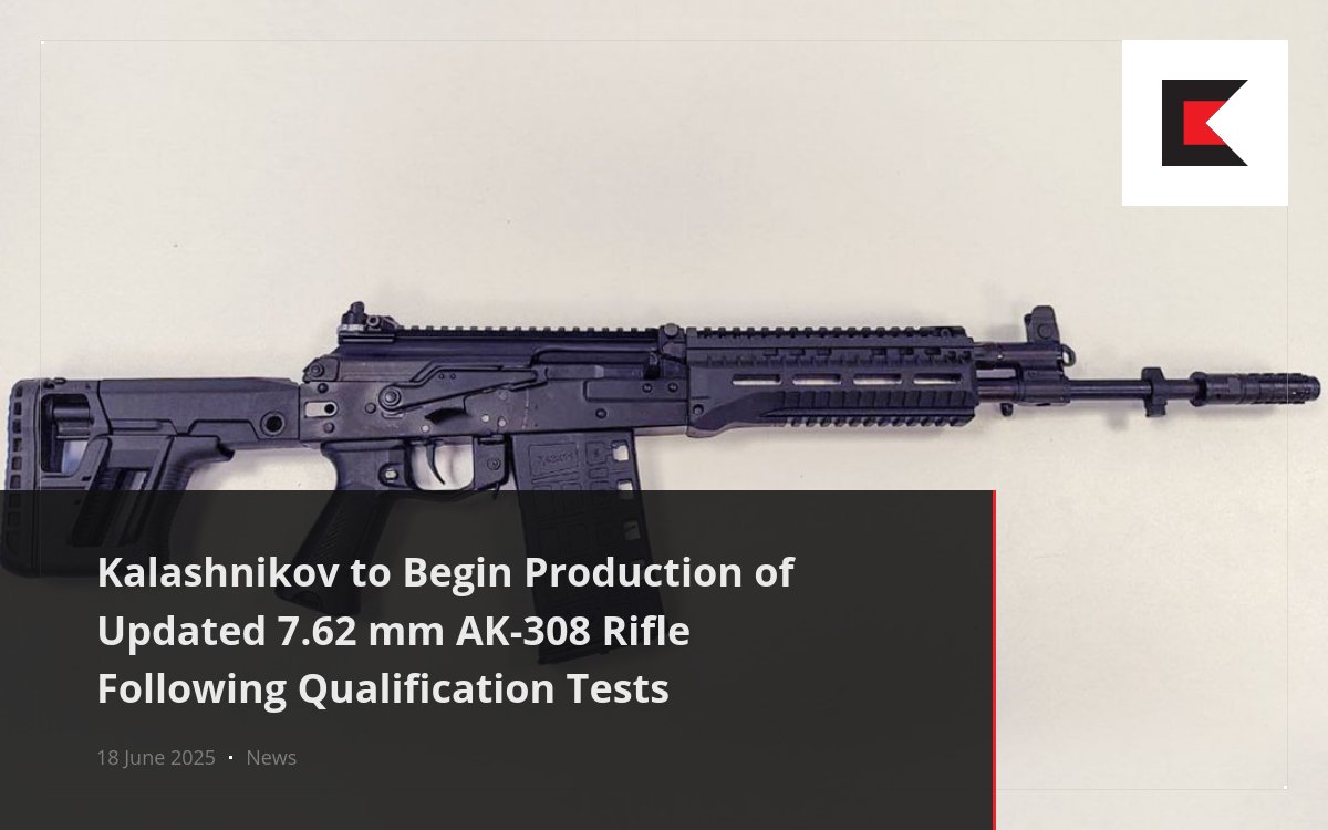 Kalashnikov to Begin Production of Updated 7.62 mm AK-308 Rifle ...
