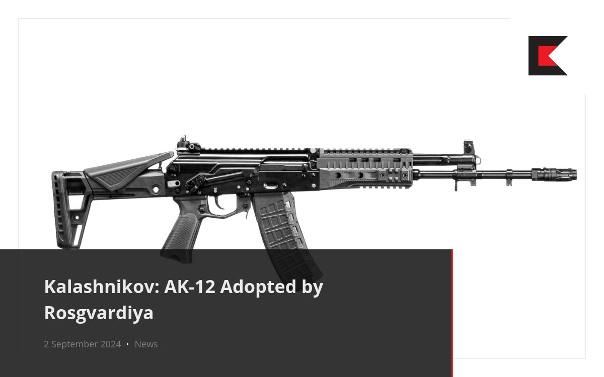 Kalashnikov: AK-12 Adopted by Rosgvardiya