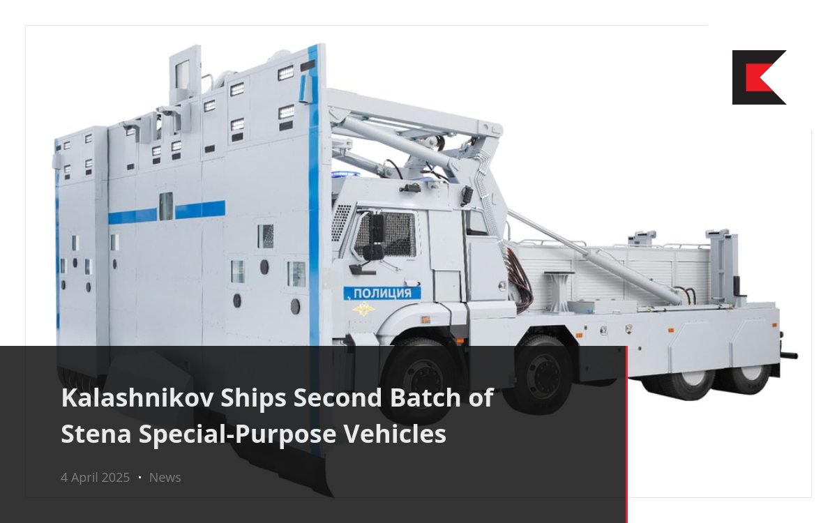 Kalashnikov Ships Second Batch of Stena Special-Purpose Vehicles