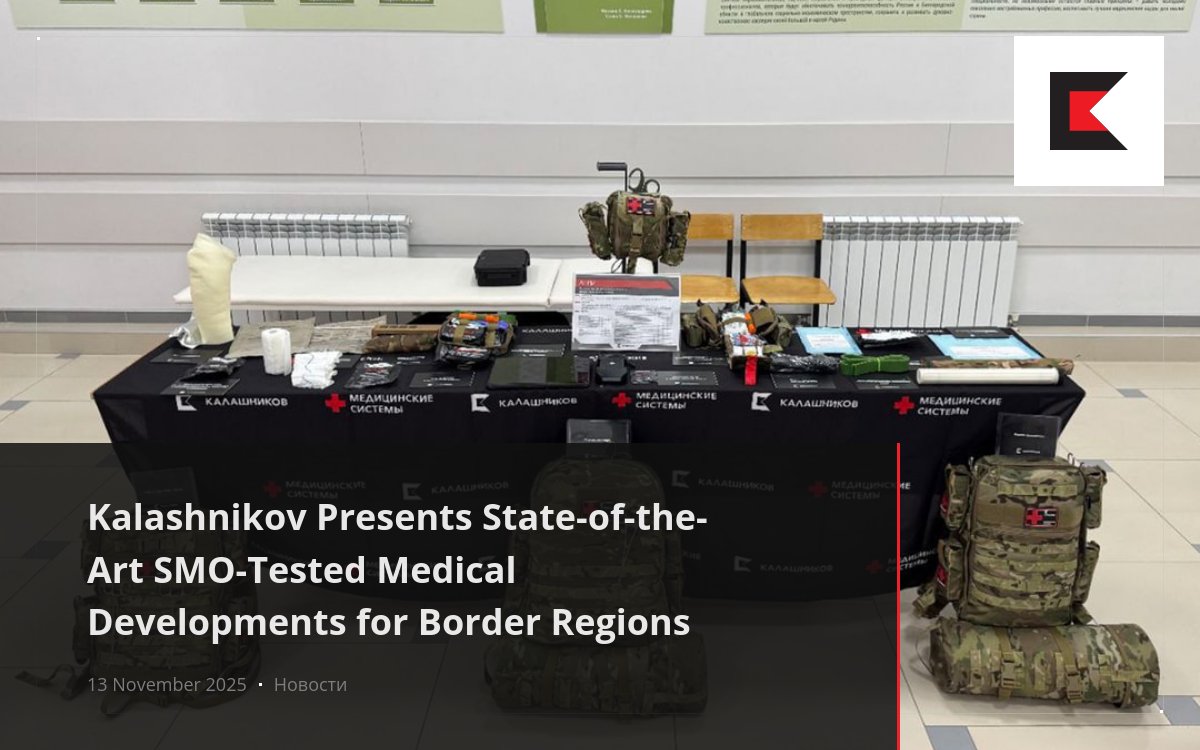 Kalashnikov Presents State-of-the-Art SMO-Tested Medical Developments ...