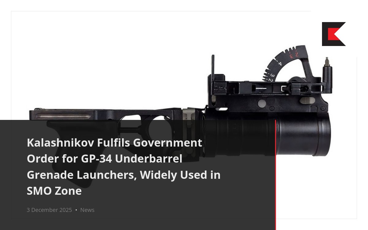 Kalashnikov Fulfils Government Order for GP-34 Underbarrel Grenade ...