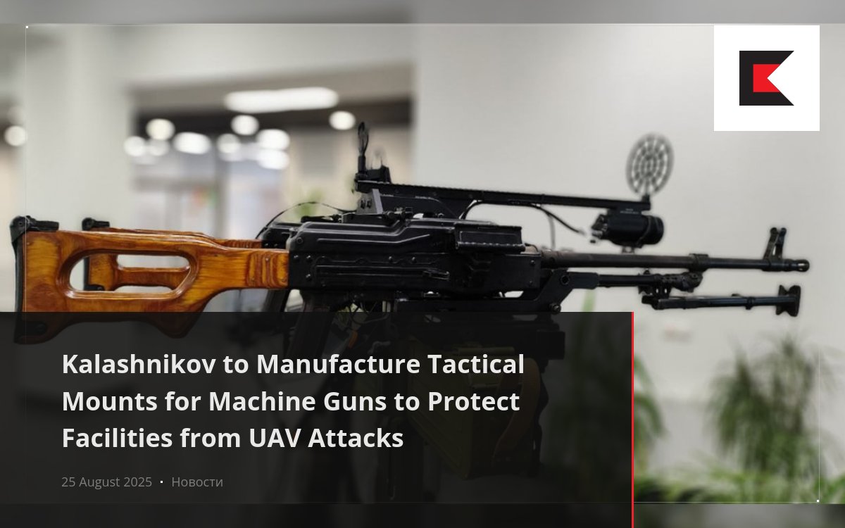 Kalashnikov to Manufacture Tactical Mounts for Machine Guns to Protect ...