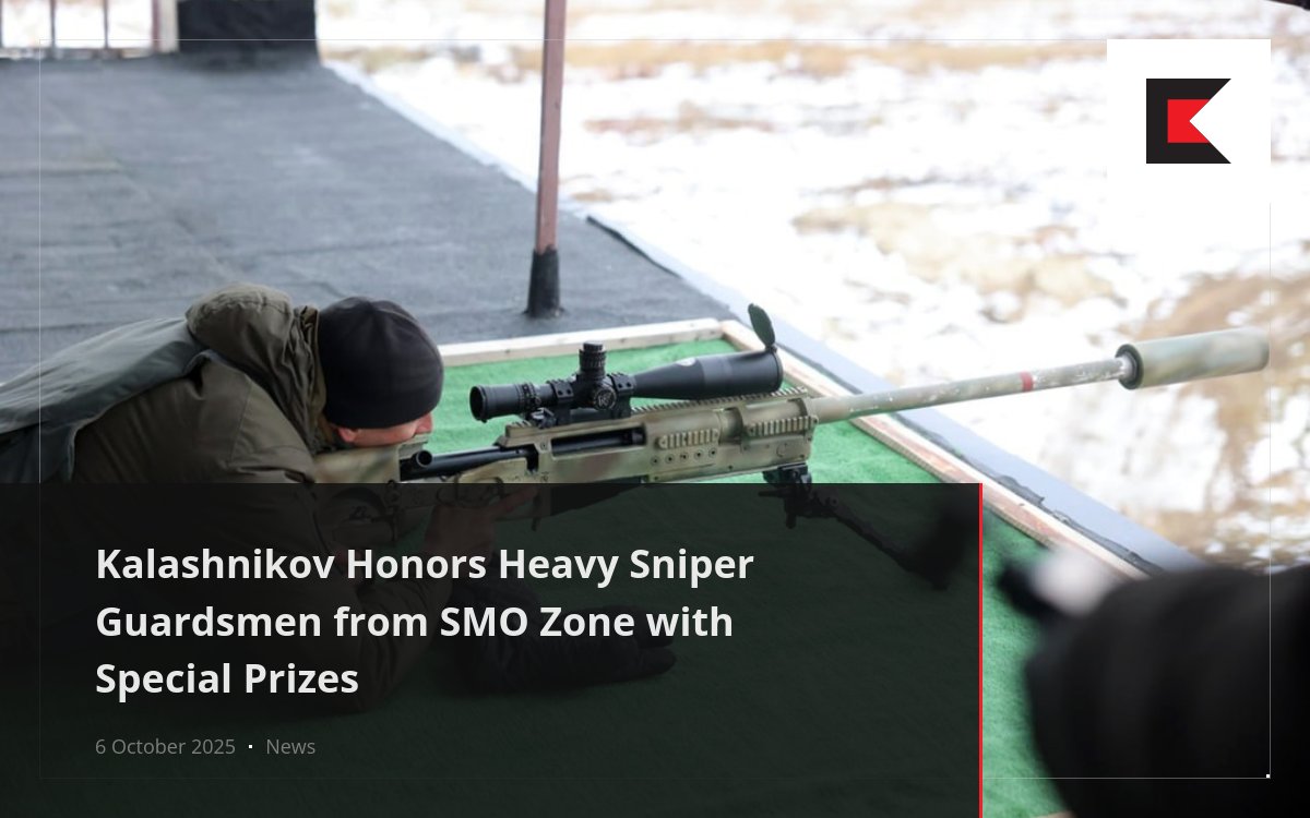 Kalashnikov Honors Heavy Sniper Guardsmen from SMO Zone with Special Prizes