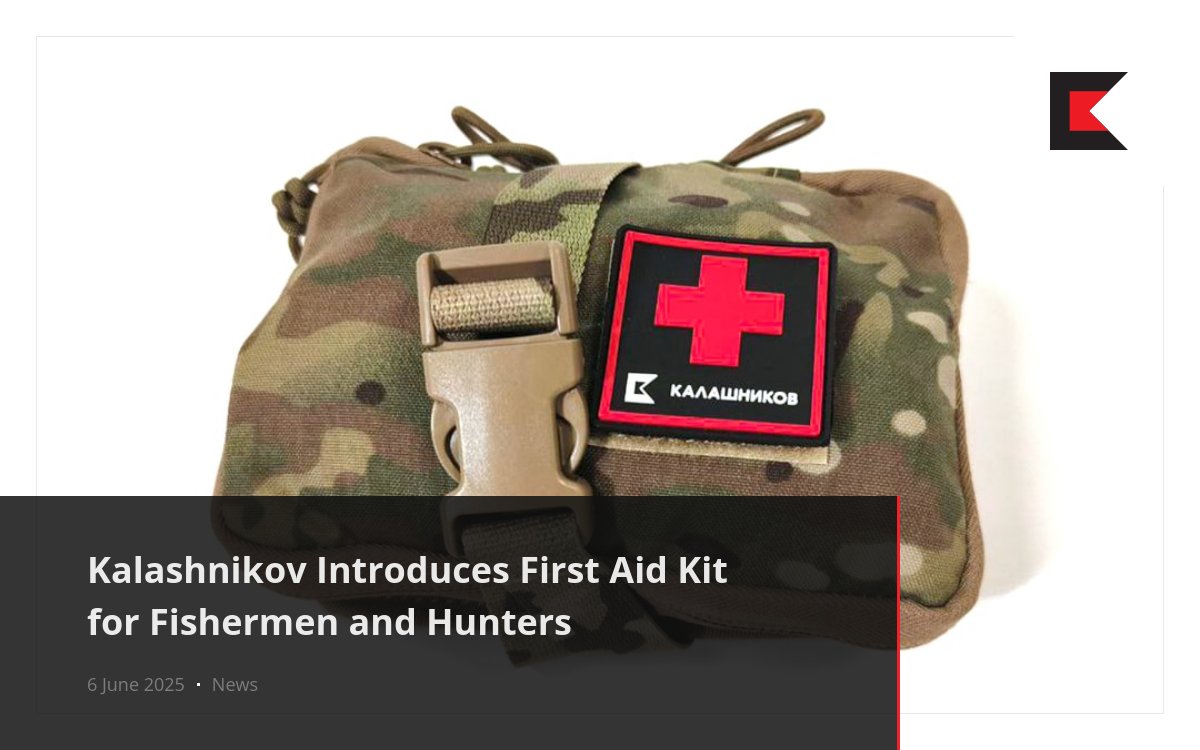 Kalashnikov Introduces First Aid Kit for Fishermen and Hunters