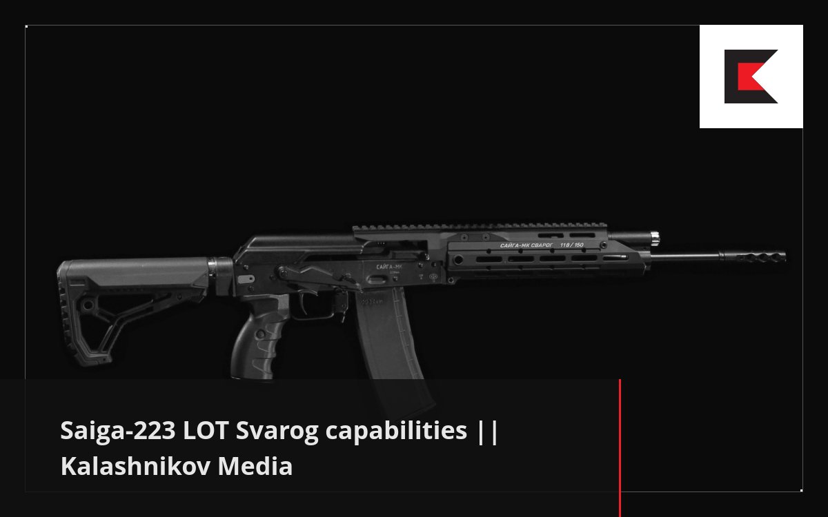 Saiga-223 LOT Svarog capabilities || Kalashnikov Media